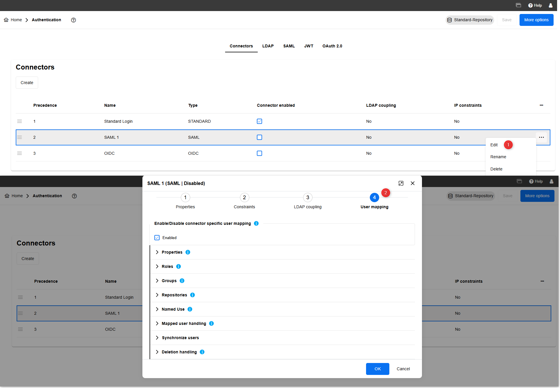 How to change SAML-Mappings (SSO) – BOC Group Support